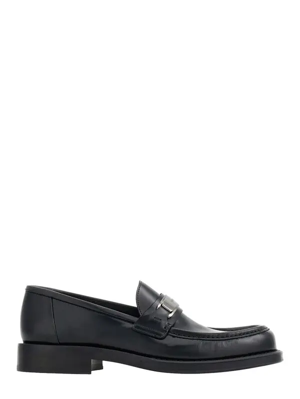 FERRAGAMO New Vara Buckle Loafers - Black
