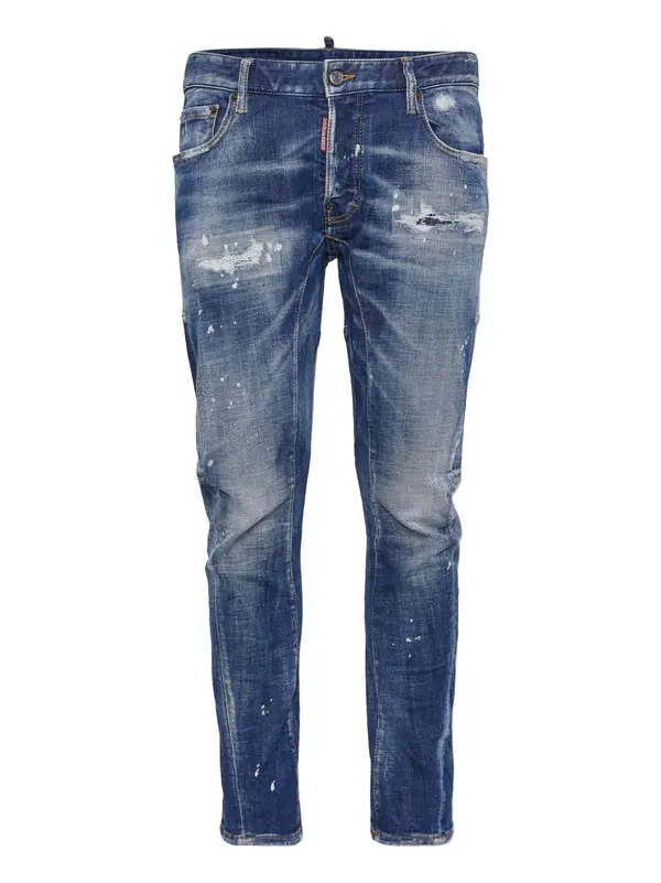 Dsquared2 Distressed Skinny Jeans - Blue