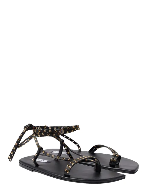 Alaïa Marsa Embellished Leather Sandals - Black