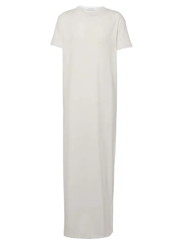 THE FRANKIE SHOP Maya Cotton-blend Jersey Maxi Dress - White