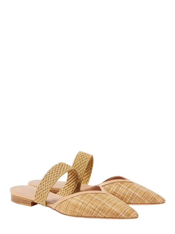 MALONE SOULIERS Manu Woven Mules - Brown