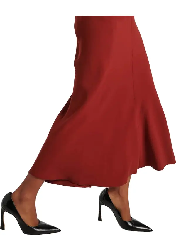 Victoria Beckham Puff-sleeve Gathered Midi Dress - Red