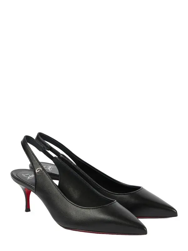CHRISTIAN LOUBOUTIN Sporty Kate 55 Slingback Pumps - Black