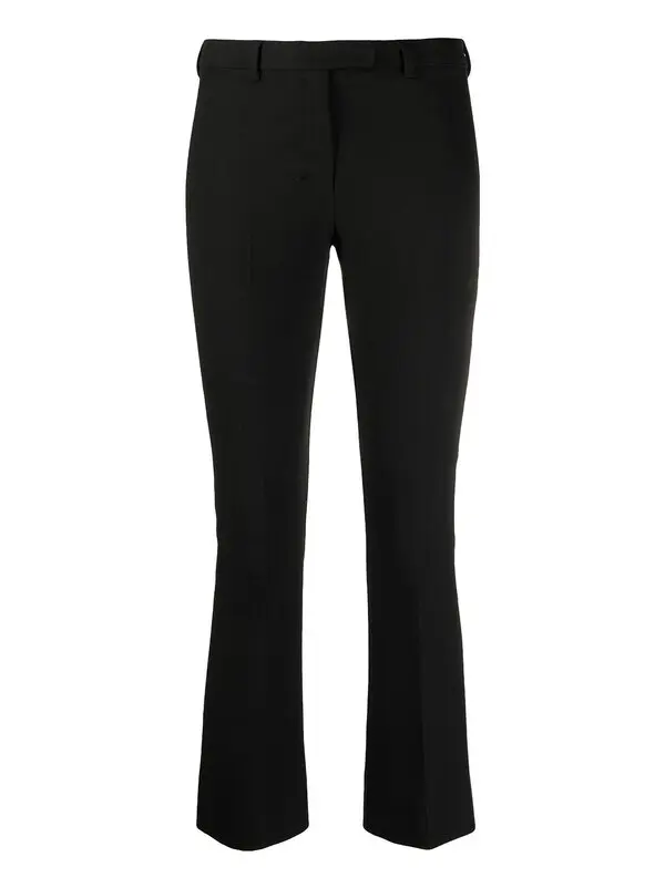Max Mara Cropped Straight-leg Trousers - Black