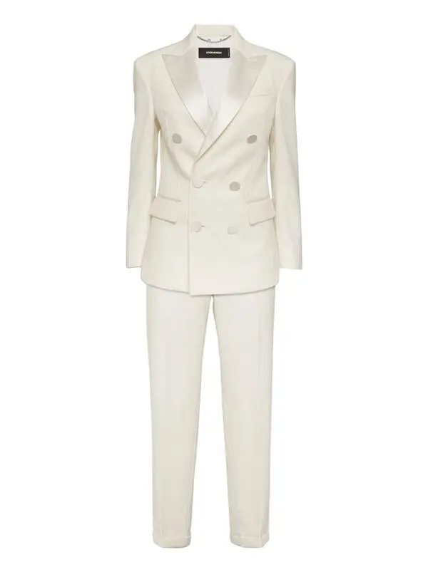 Dsquared2 Boston Double-breasted Suit - White