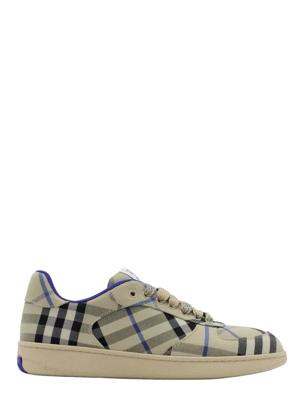 Burberry Terrace Checked Sneakers - Neutrals