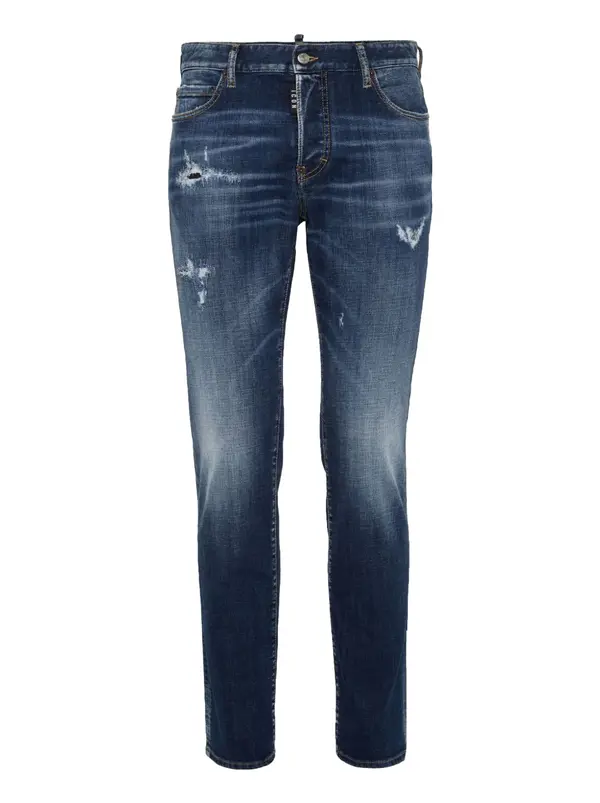 Dsquared2 Distressed Skinny Jeans - Blue