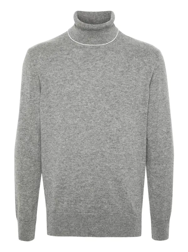 Eleventy Mélange-effect Knitted Jumper - Grey