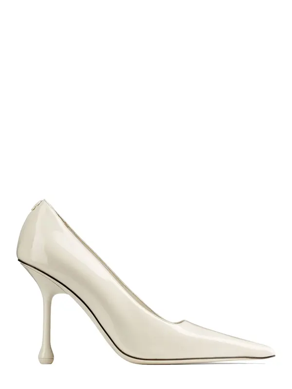 JIMMY CHOO Ixia 95mm Patent Leather Pumps - White