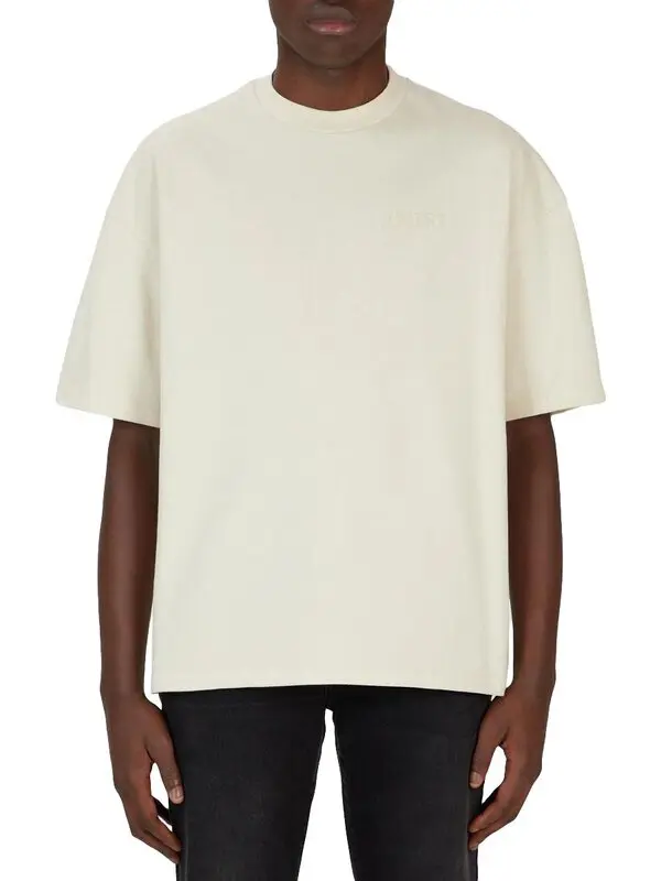 Amiri Logo Oversized Crewneck T-shirt - Birch