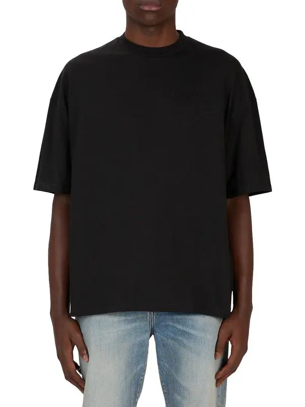 Amiri Logo Oversized Crewneck T-shirt - Black