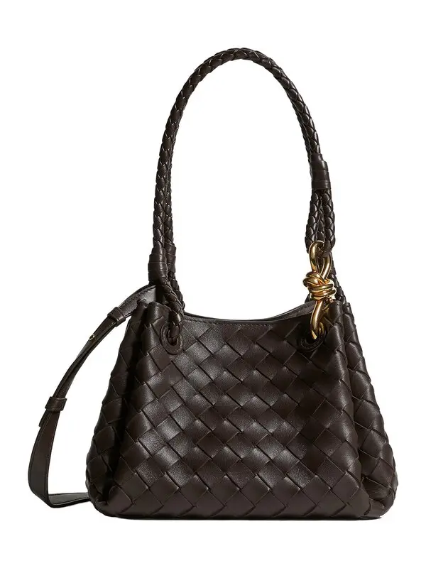 Bottega Veneta Small Intrecciato Leather Shoulder Bag - Fondant