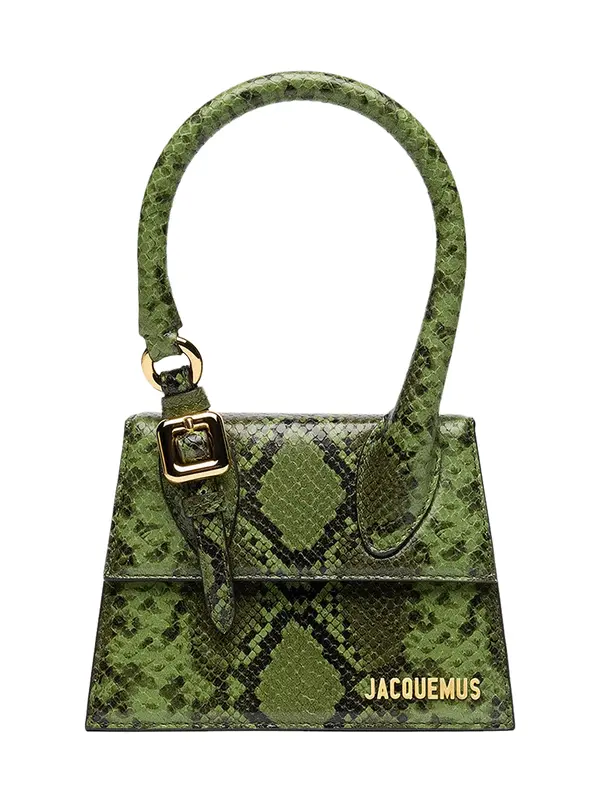 Jacquemus Le Chiquito Moyen Boucle Handbag - Green