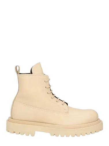 Officine Creative Leather Ankle Boots - Beige