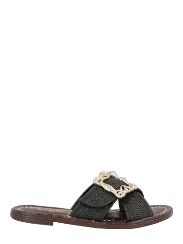 Sam Edelman Textile Fiber Sandals - Black