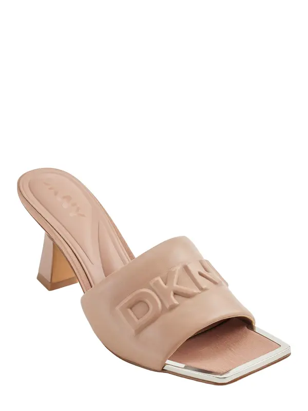 Dkny Keke Leather Slide Sandal - Blush