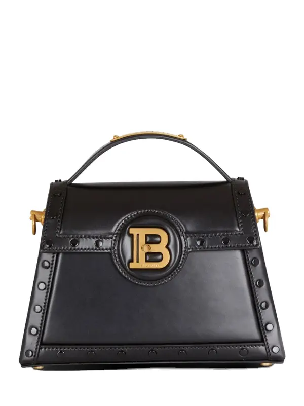 Balmain B-buzz Dynasty Leather Tote Bag - Black