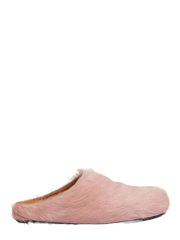 Marni Hair Calfskin Mules - Pink