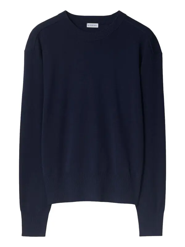 Burberry Fine-knit Wool Jumper - Blue