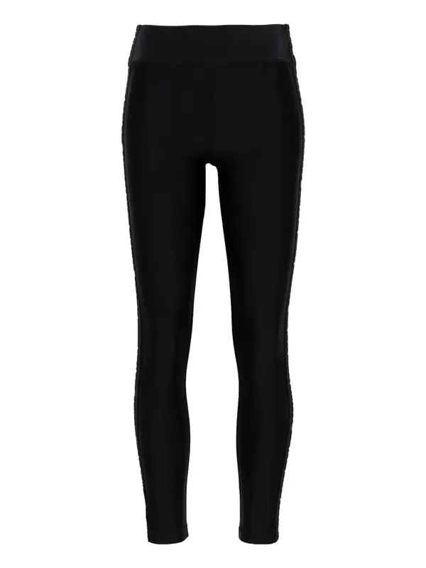 Versace Logo-trim Leggings - Black