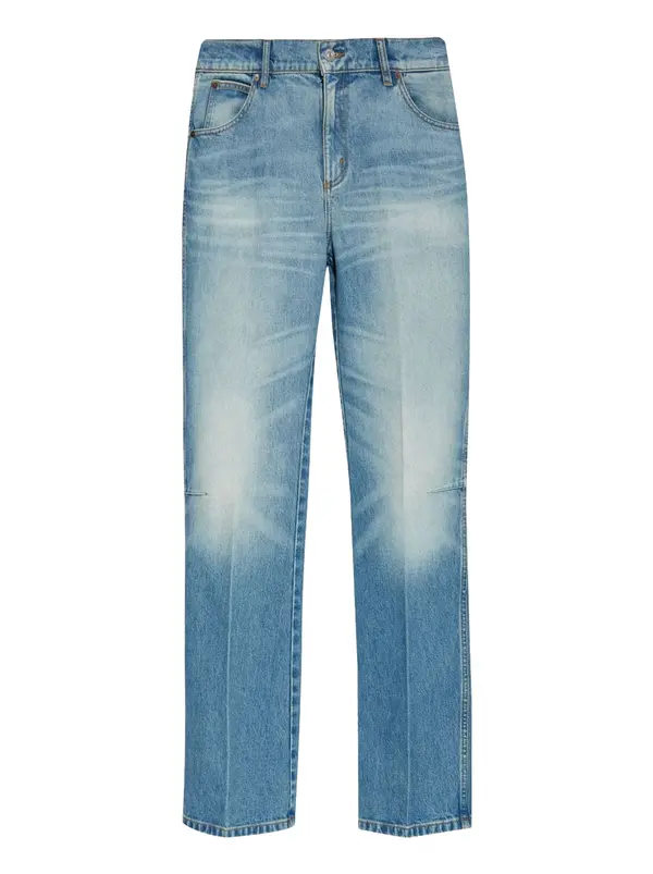 Victoria Beckham High-rise Straight-leg Jeans - Blue