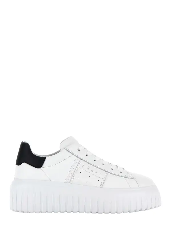 Hogan H-stripes Leather Sneakers - White