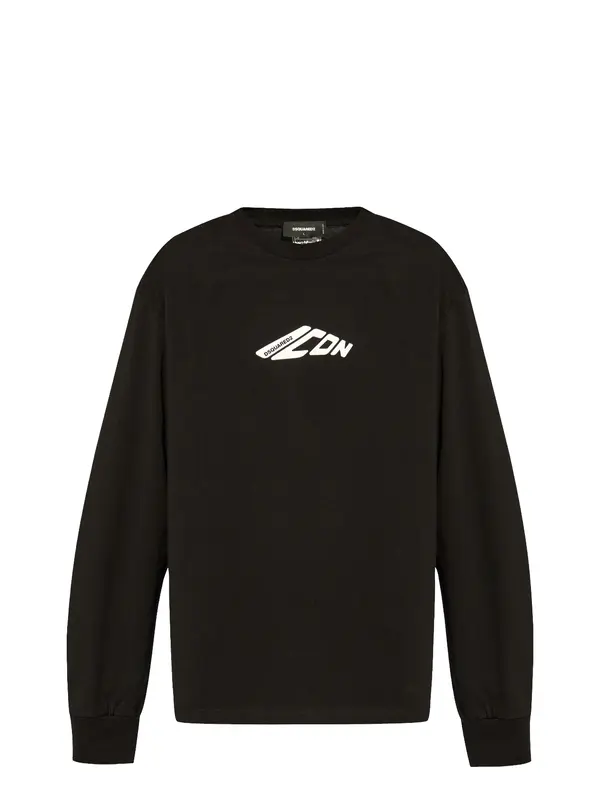Dsquared2 Logo-printed Long-sleeved T-shirt - Black