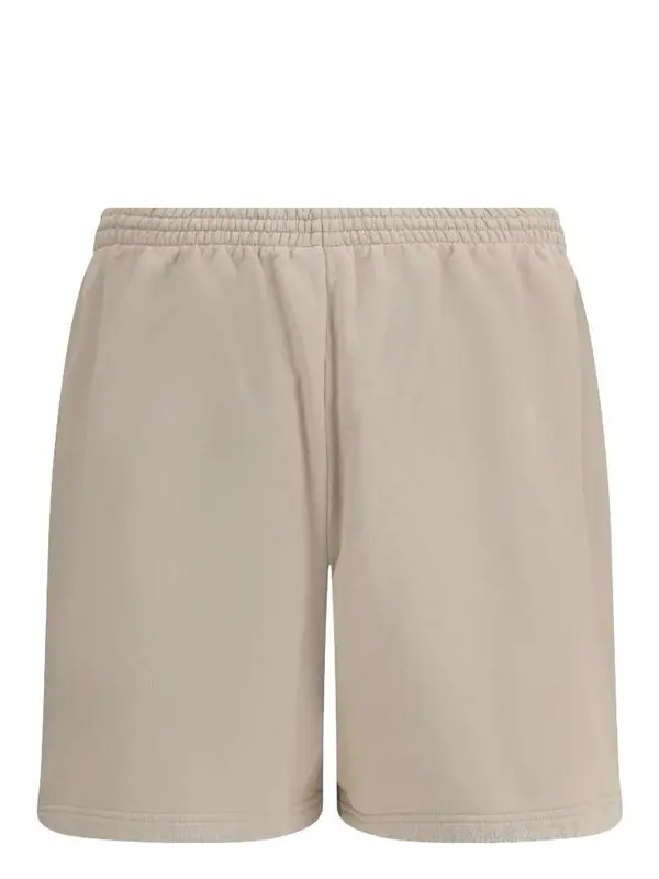 Balenciaga Cotton Sweatpants Bermuda Shorts - Beige
