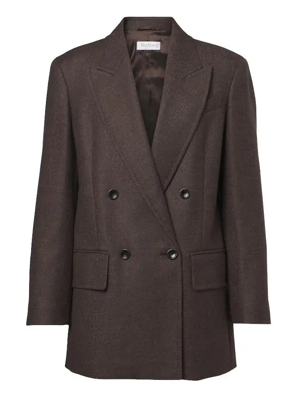 Max Mara Double-breasted Blazer - Brown