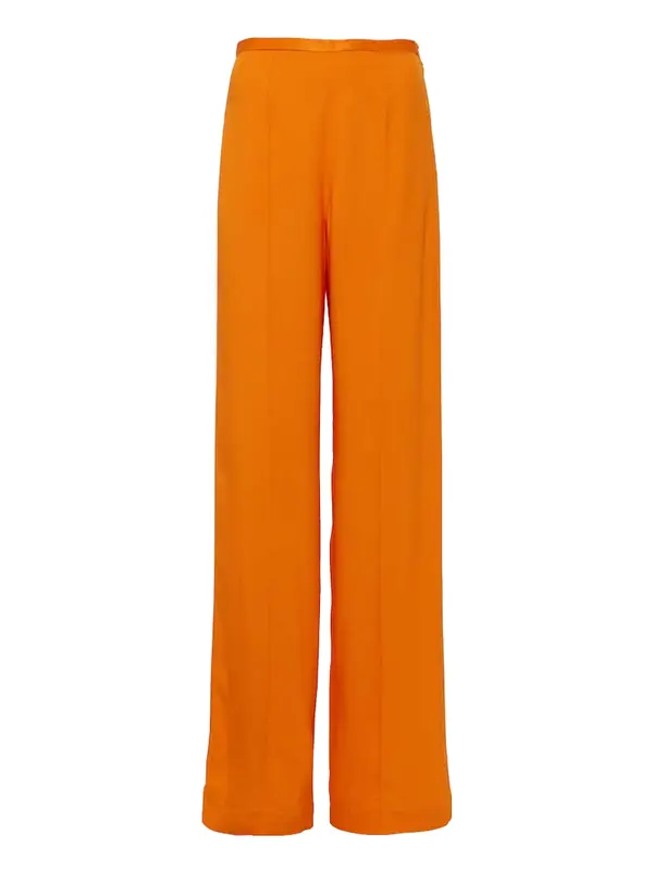 TALLER MARMO Marlene High-rise Wide-leg Pants - Orange