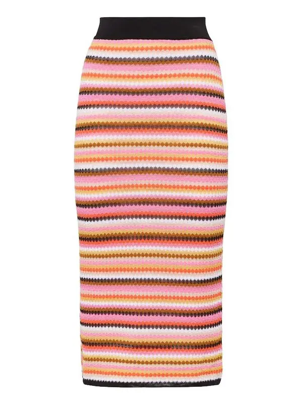 Missoni Cotton-blend Midi Skirt - Multicoloured