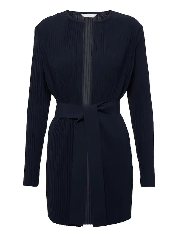 Max Mara Fiesta Pleated Jacket - Blue