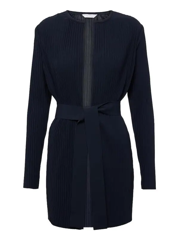 Max Mara Fiesta Pleated Jacket - Blue