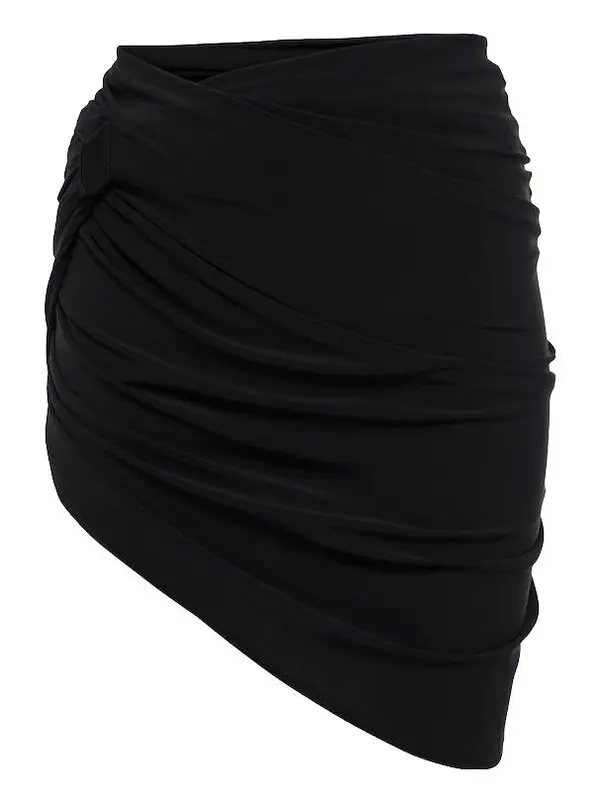 Jacquemus La Mini Jupe Draped Miniskirt - Red