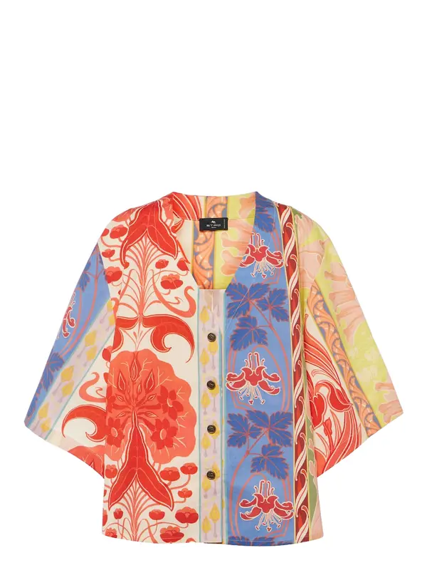 Etro Printed Oversized Shirt - Multicoloured