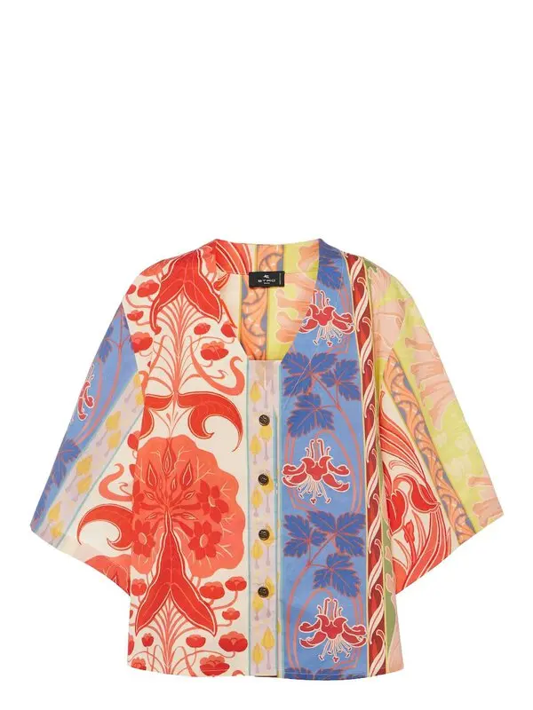 Etro Printed Oversized Shirt - Multicoloured