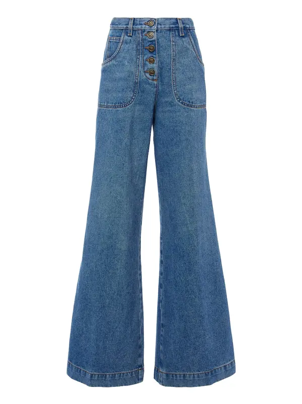 Etro High-rise Flared Jeans - Blue