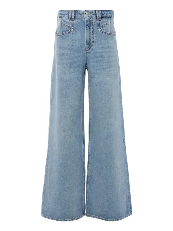 Isabel Marant Lemony Wide-leg Jeans - Blue