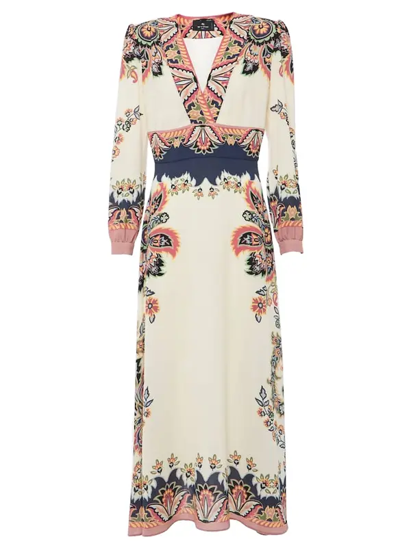 Etro Paisley Maxi Dress - White