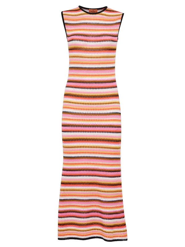 Missoni Cotton-blend Midi Dress - Multicoloured