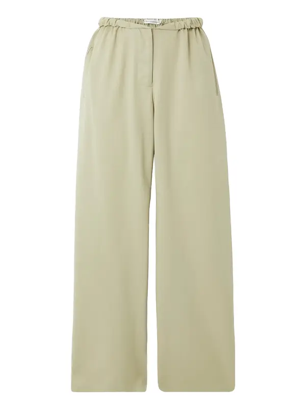 Christopher Esber Contorta Wide-leg Pants - Sage Green