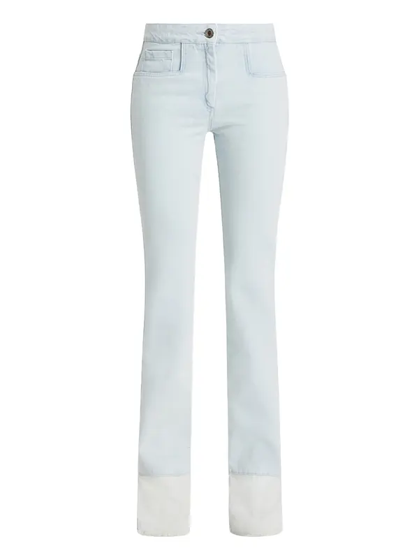 16Arlington Sybil Distressed Flared Jeans - Light Denim