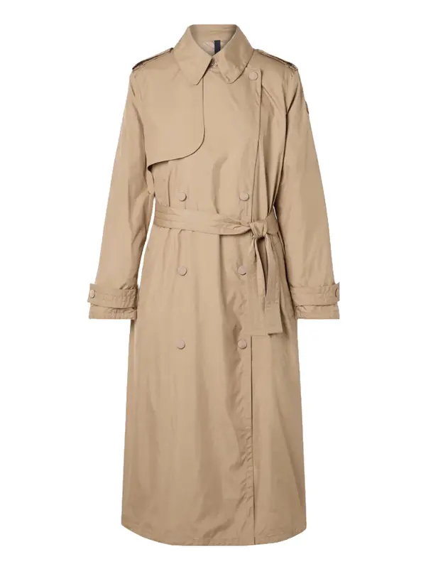 Moncler Barbentane Shell Down Trench Coat - Neutrals