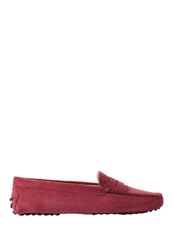TOD'S Gommino Suede Loafers - Pink