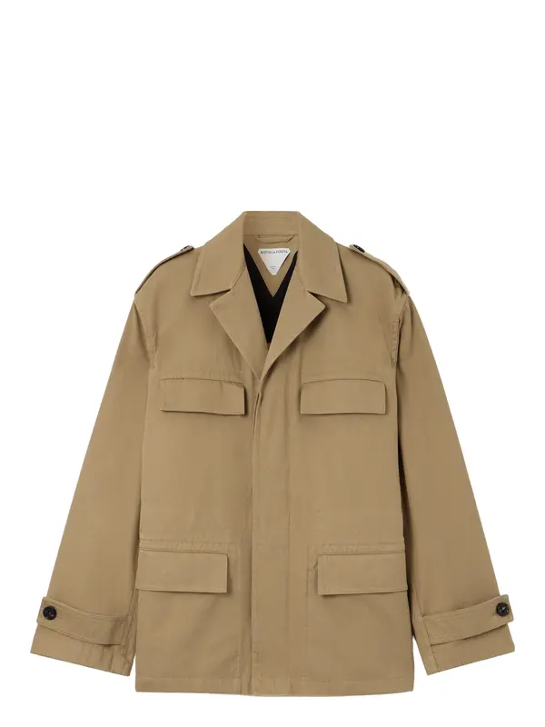 Bottega Veneta Cotton-drill Jacket - Neutrals