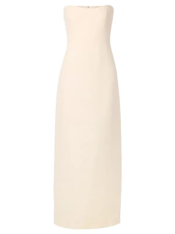 Gabriela Hearst Opus Strapless Maxi Dress - Neutrals