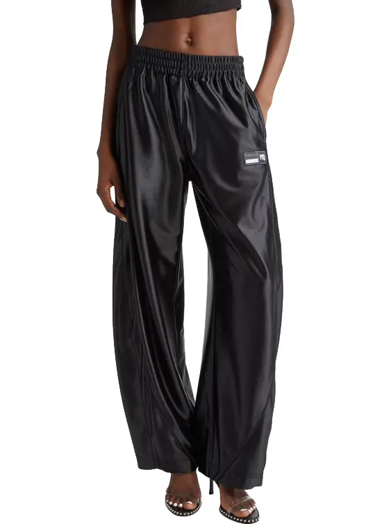 Alexander Wang Satin Jersey Track Pants - Black