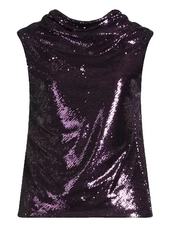 Philosophy Di Lorenzo Serafini Woven Top With Sequins - Purple