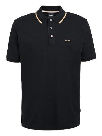 BOSS Polo Shirt Size Cotton - Black