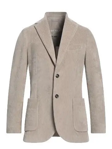 CIRCOLO 1901 Velvet Single-breasted Blazer - Beige